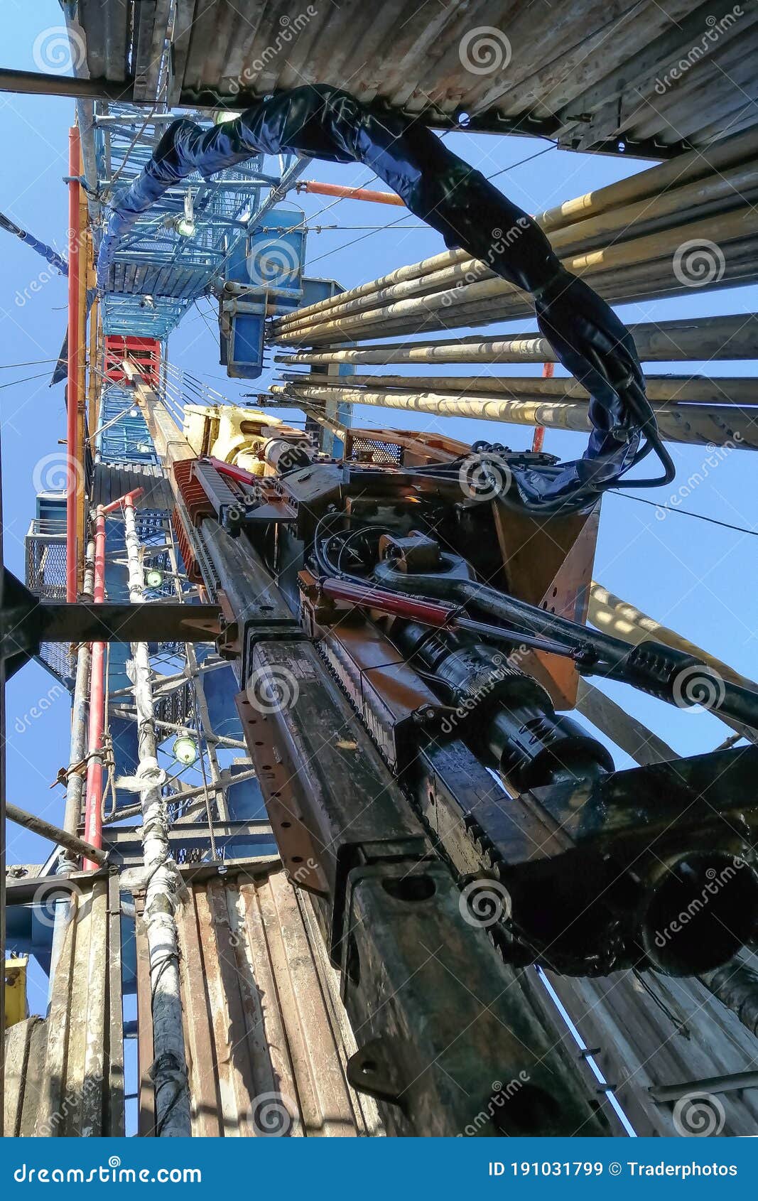 Equipment and Tools Inside the Rig. Stock Image - Image of geology ...