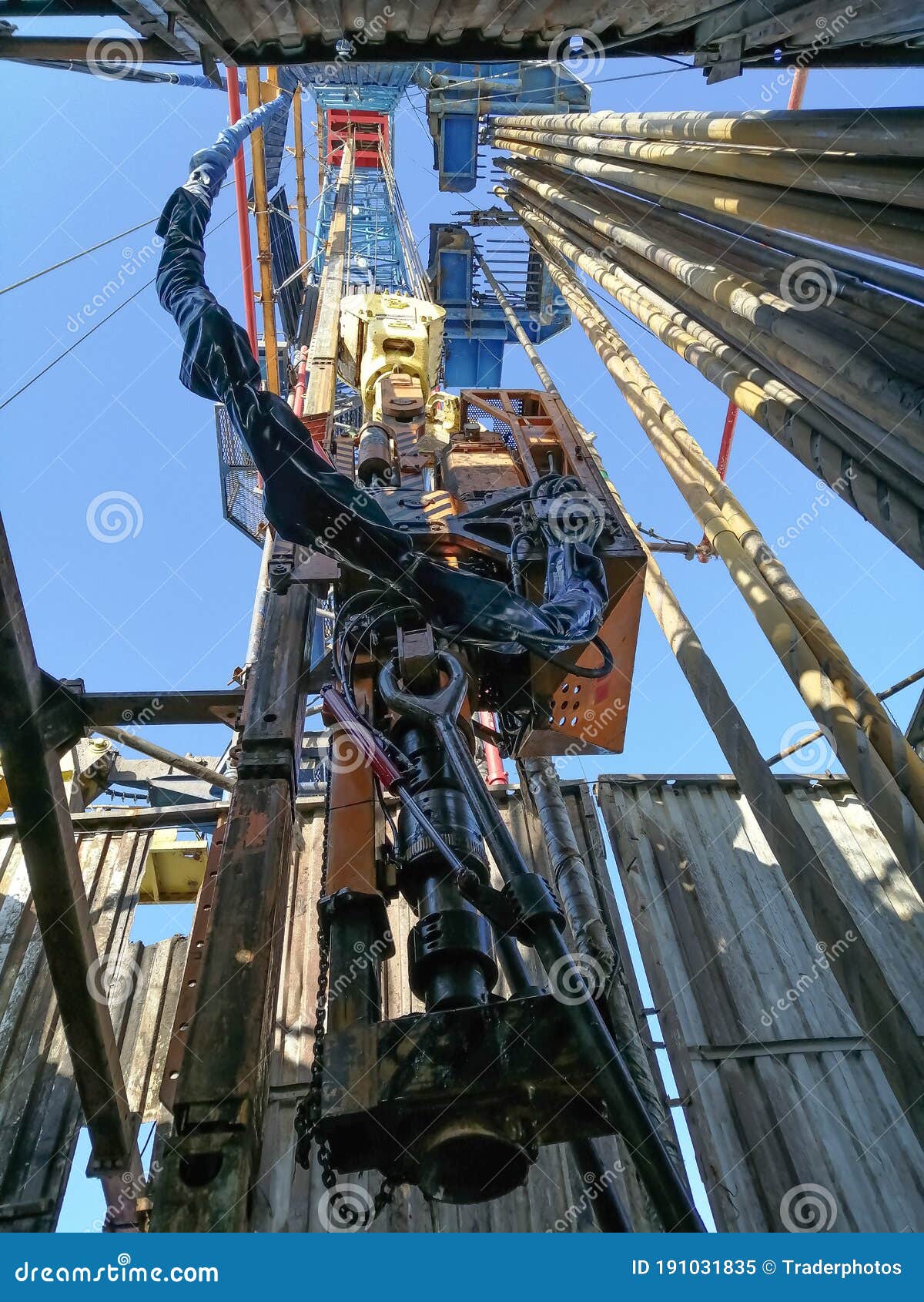 Equipment and Tools Inside the Rig. Stock Image - Image of industry ...