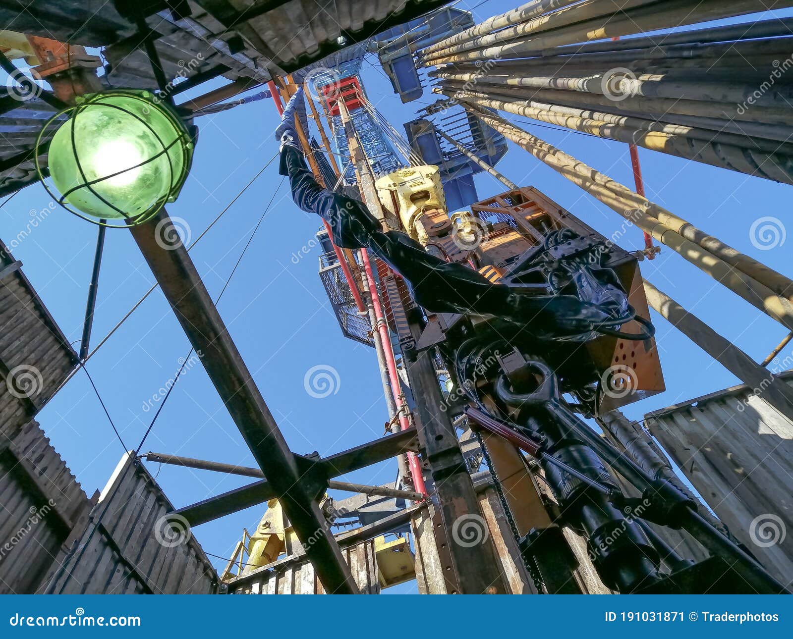 Equipment and Tools Inside the Rig. Stock Image - Image of siberia ...