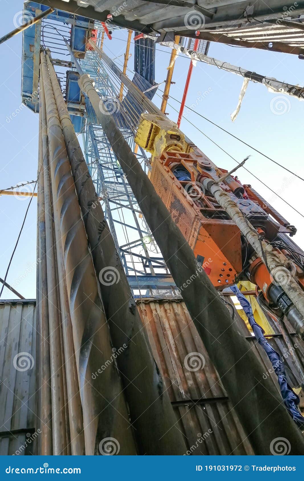 Equipment and Tools Inside the Rig. Stock Photo - Image of lifting ...
