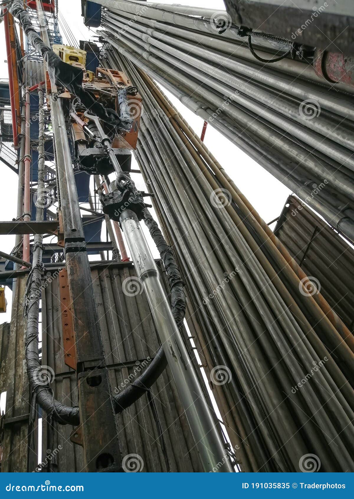 Equipment and Tools Inside the Rig. Stock Image - Image of structure ...