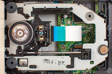 Internal Structure of the DVD Drive Unit Stock Image - Image of laser ...