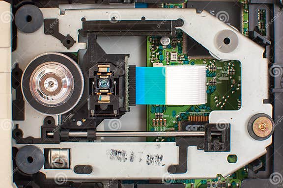 Internal Structure of the DVD Drive Unit Stock Image - Image of laser ...
