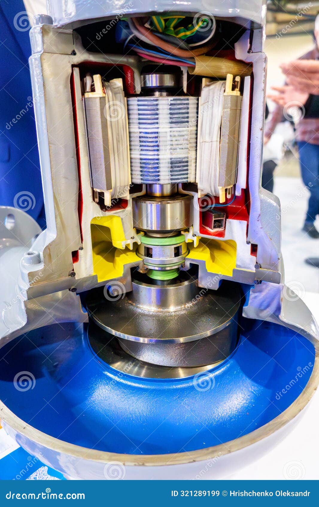 Internal Structure of an Electric Pump for Wells Stock Image - Image of ...
