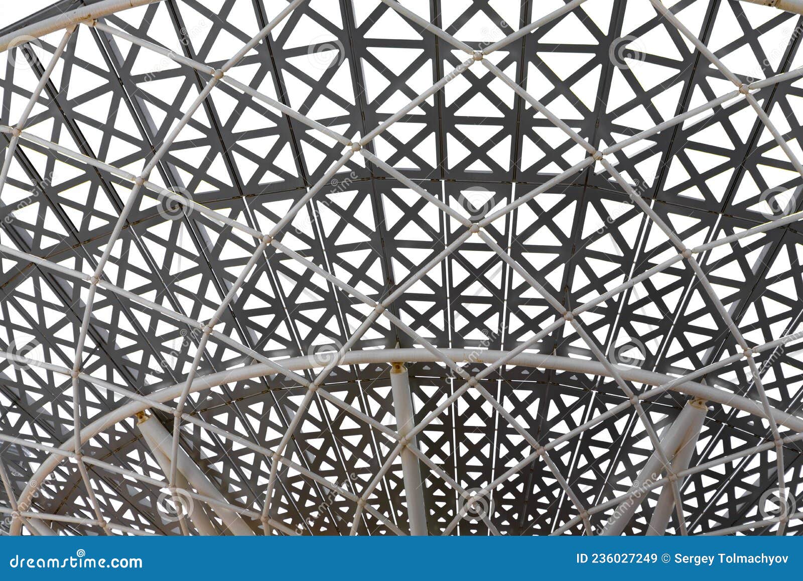 Internal Structure of Glass Roof of Moden Building Stock Image - Image ...