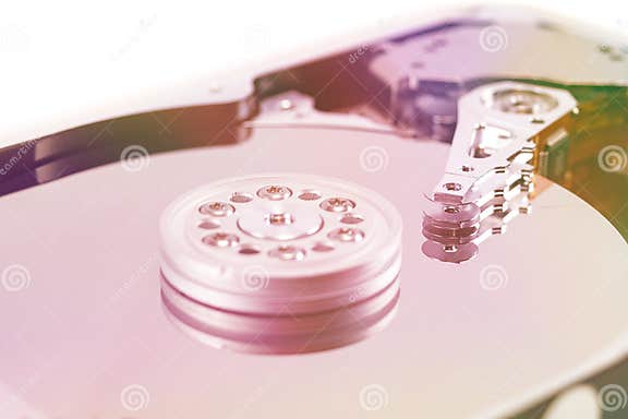 The Internal Structure of a Hard Disk Drive Stock Image - Image of ...