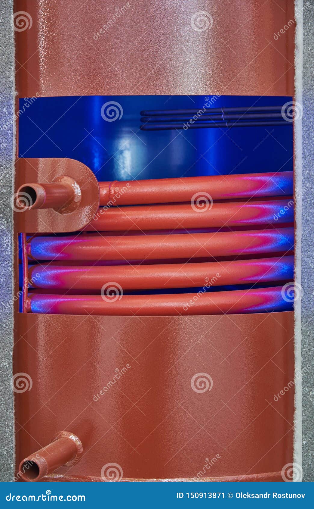 The Internal Structure of the Heat Tank for Heating Systems Stock Image ...