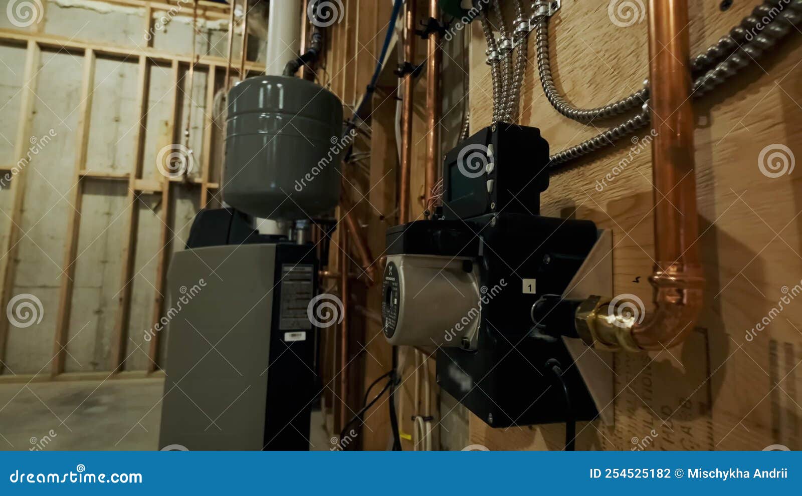 The Internal Structure of a Modern Gas Boiler for a Boiler House ...