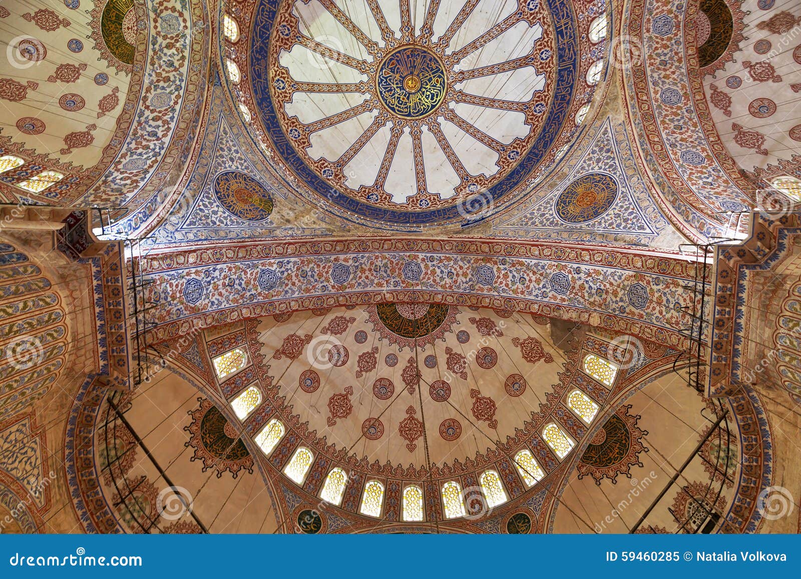 Internal View of Blue Mosque, Sultanahmet Editorial Image - Image of ...