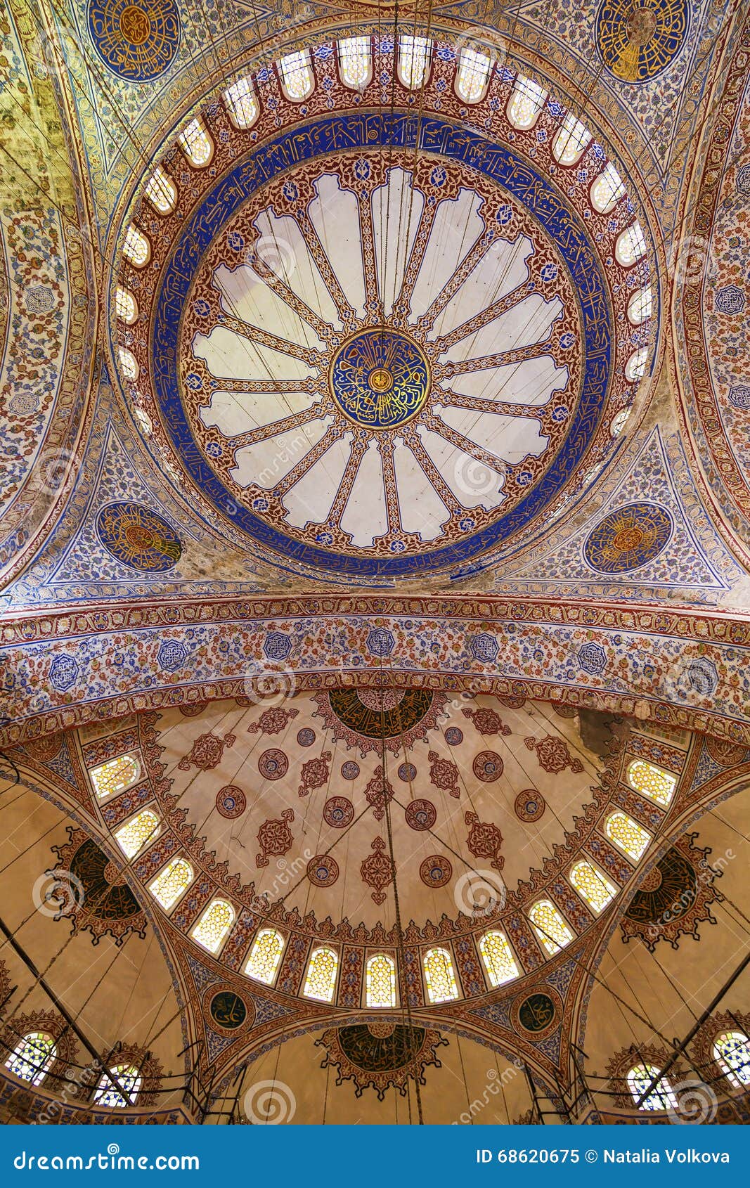 Internal View of Blue Mosque, Sultanahmet, Editorial Image - Image of ...