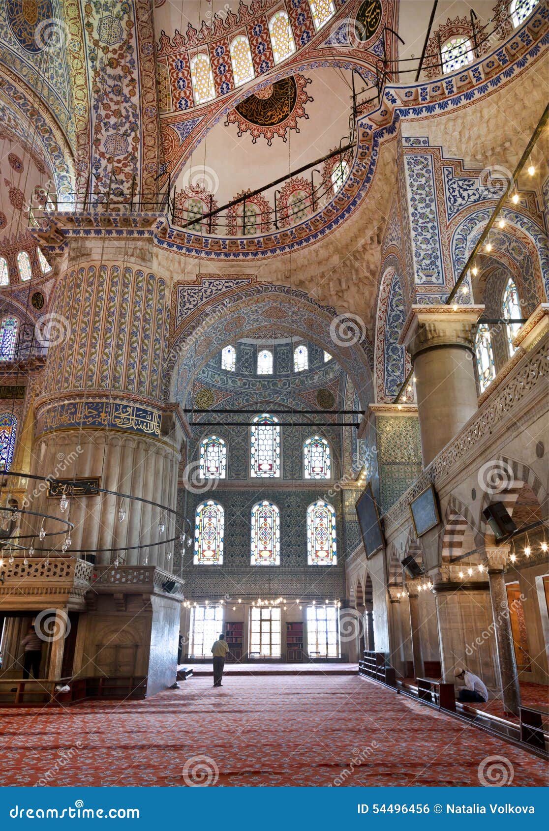 Internal View of Blue Mosque, Sultanahmet Editorial Photo - Image of ...