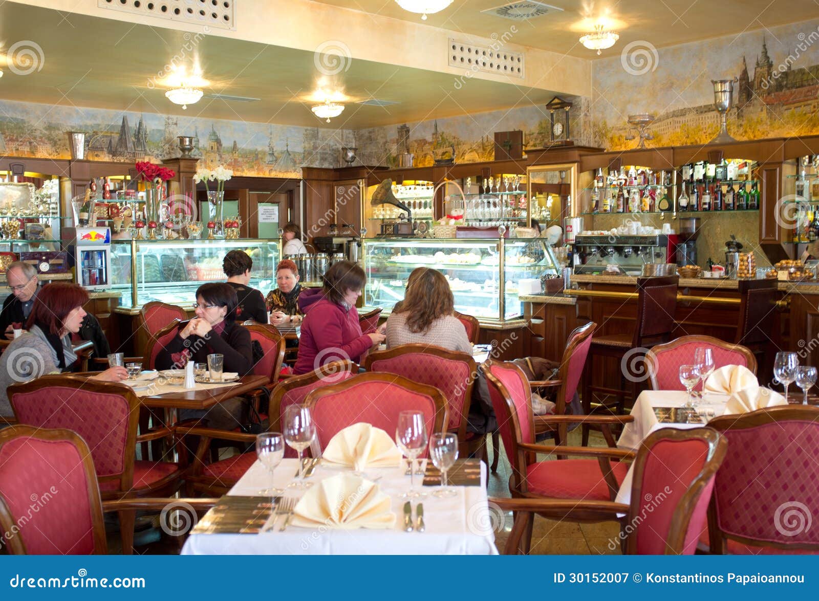 Grand Cafe Praha in Prague editorial photography. Image of breakfast ...
