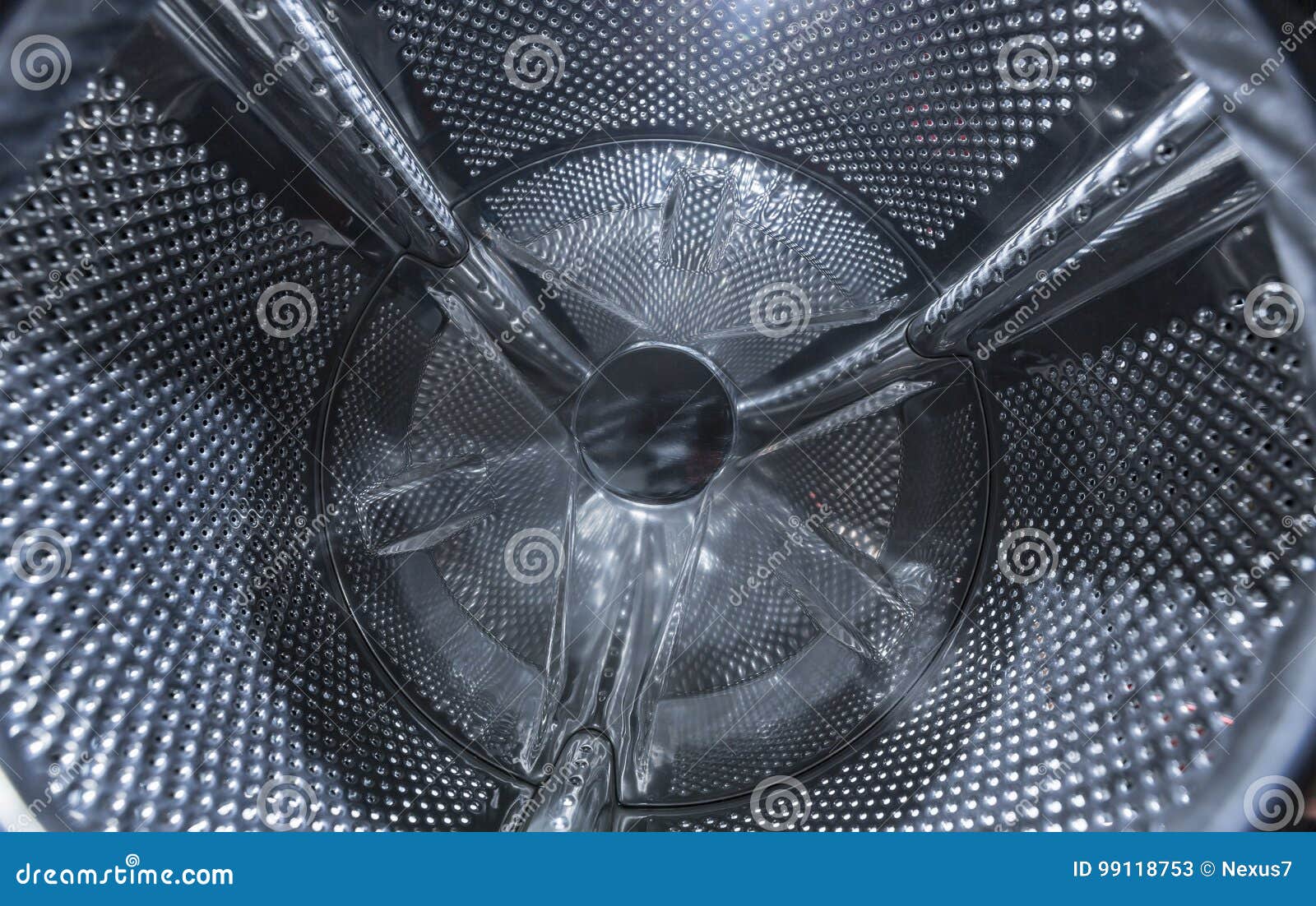 Internal View of a Washing Machine Stock Image - Image of washing ...