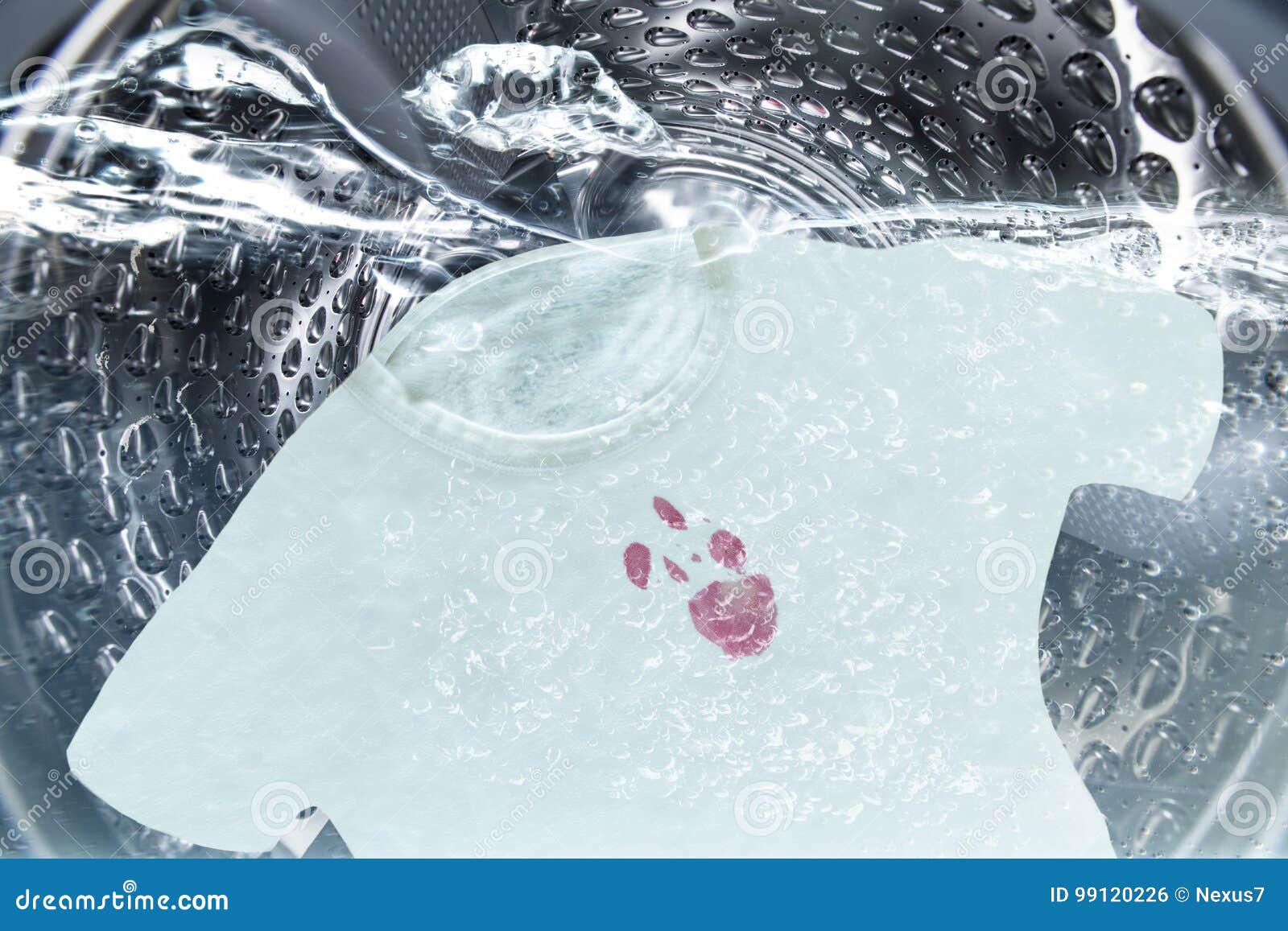 Internal View of a Washing Machine Stock Photo - Image of clean, close ...