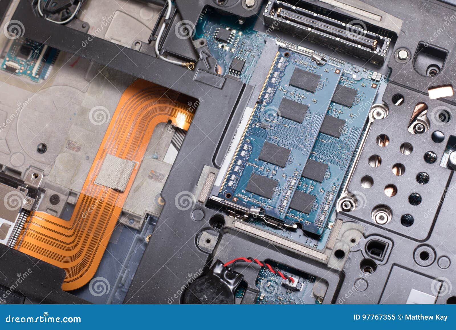 Internal Wiring and Computer Electrical Components Stock Image - Image ...