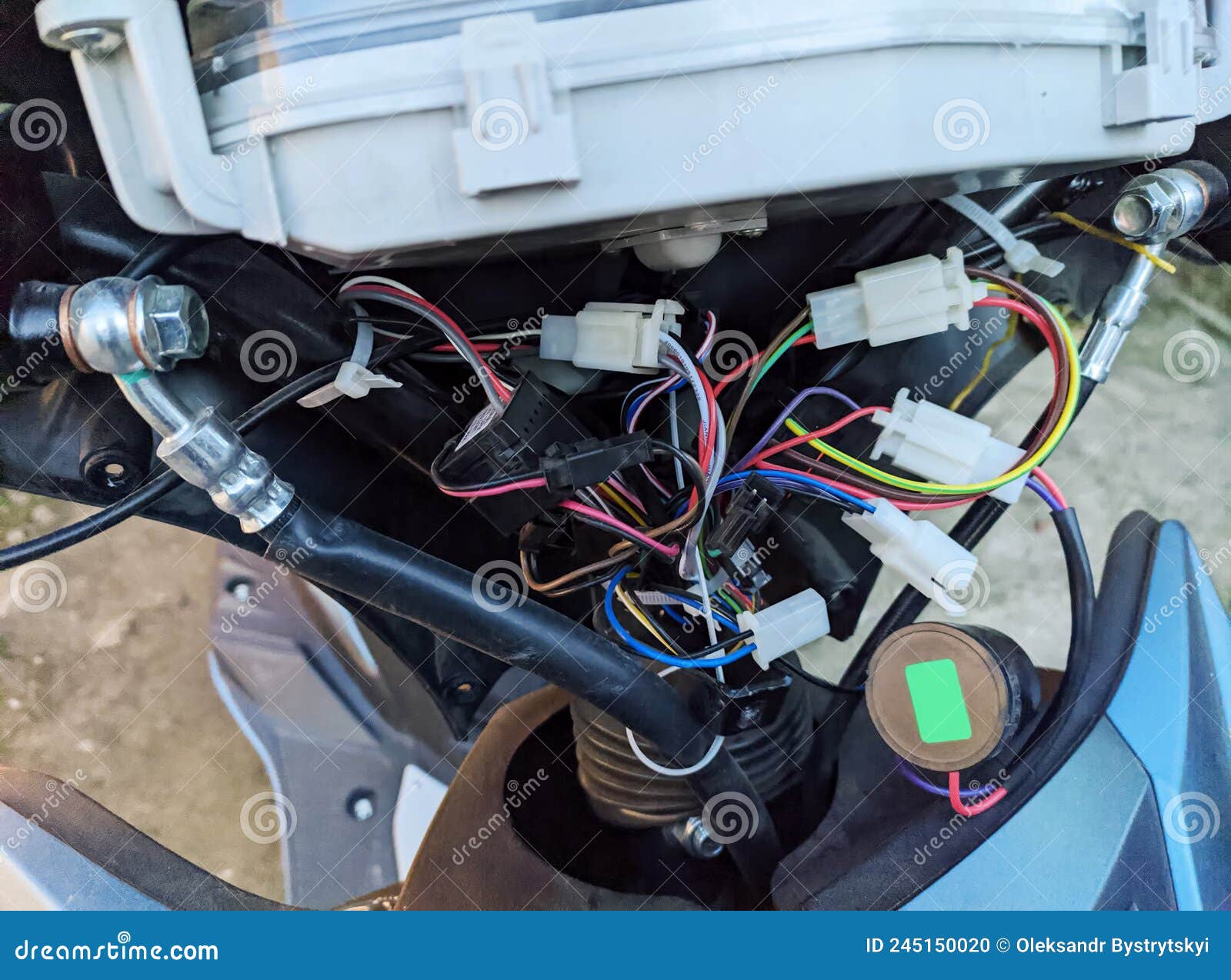 Internal Wiring of a Electric Motorcycle Stock Photo - Image of ...