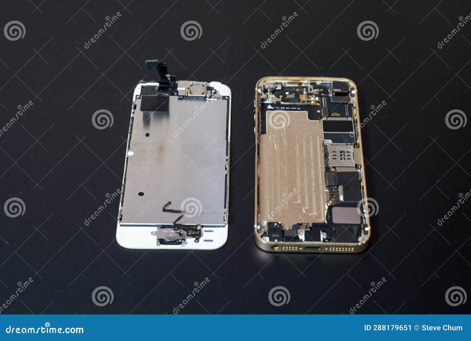 The Internals and Components of a Disassembled Smartphone Stock Image ...