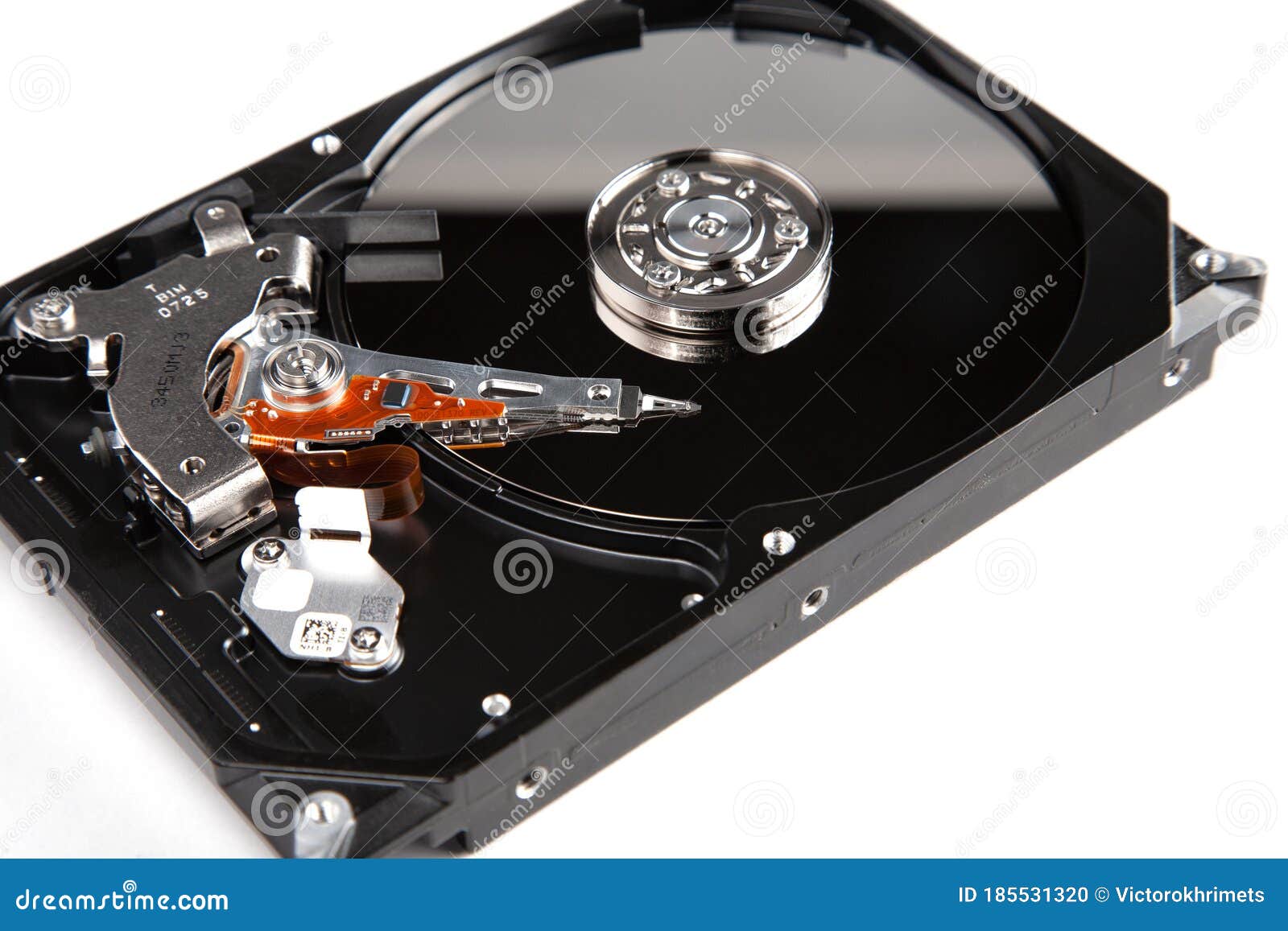 Internals of a Hard Drive. Close-up. Ready To Project Anything in Disk ...