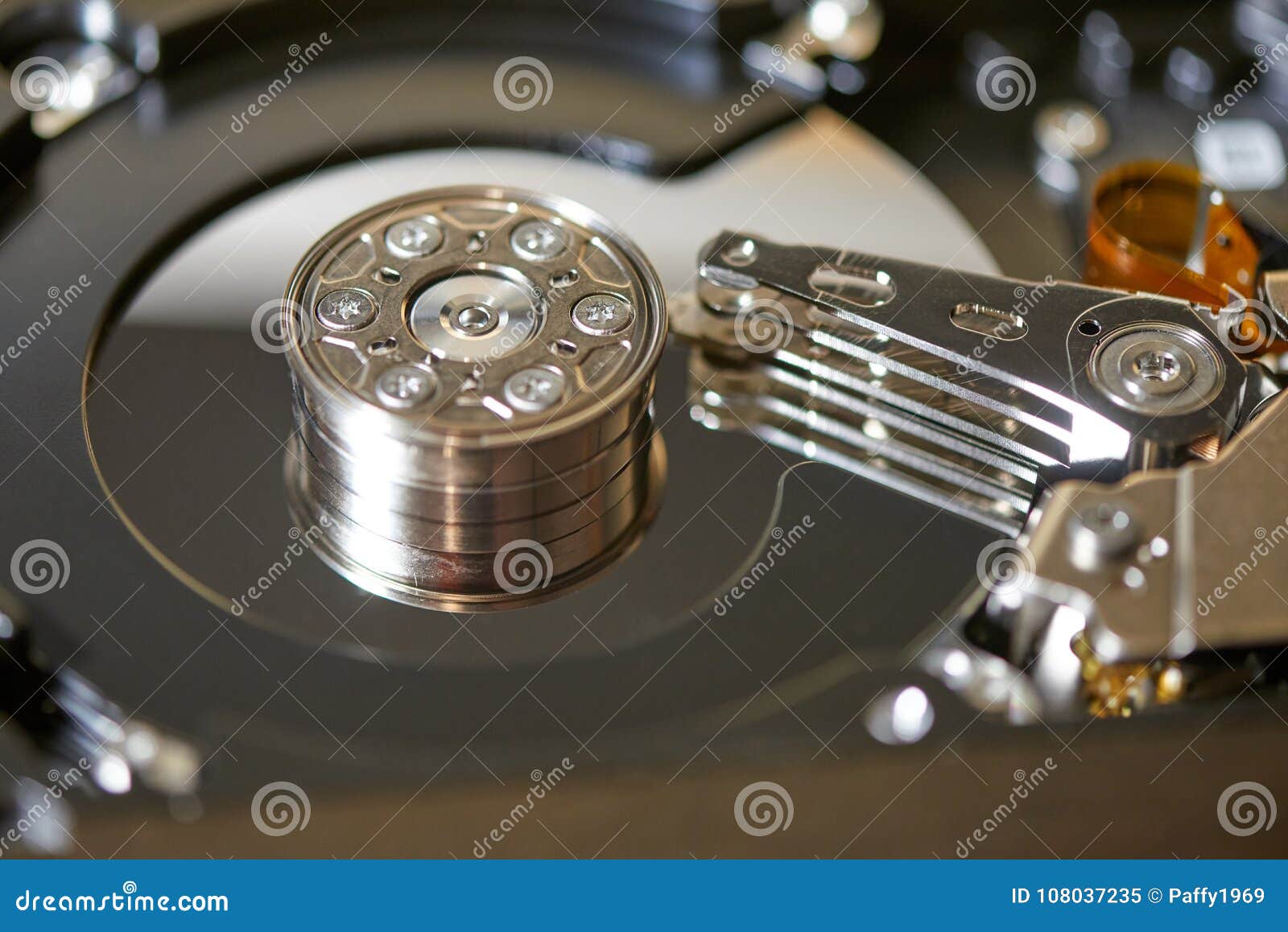 Internals of SATA Hard Disk Drive Stock Image - Image of hmdd, data ...