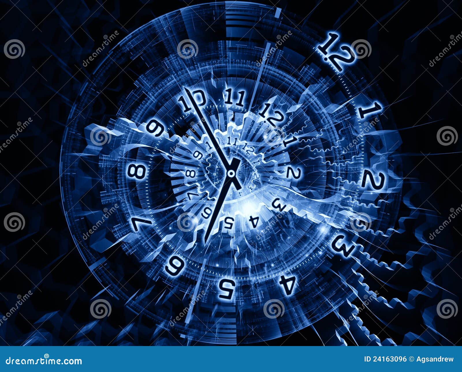 Internals of time stock illustration. Illustration of mechanism - 24163096