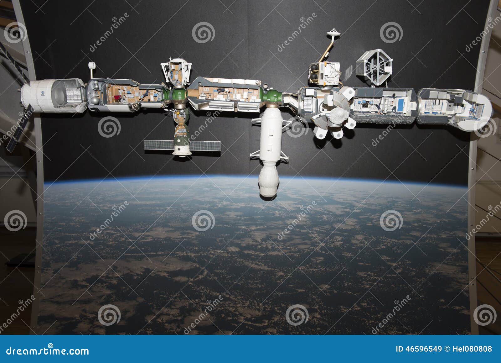Internationaal Ruimtestation - ISS - Model Redactionele Stock ...