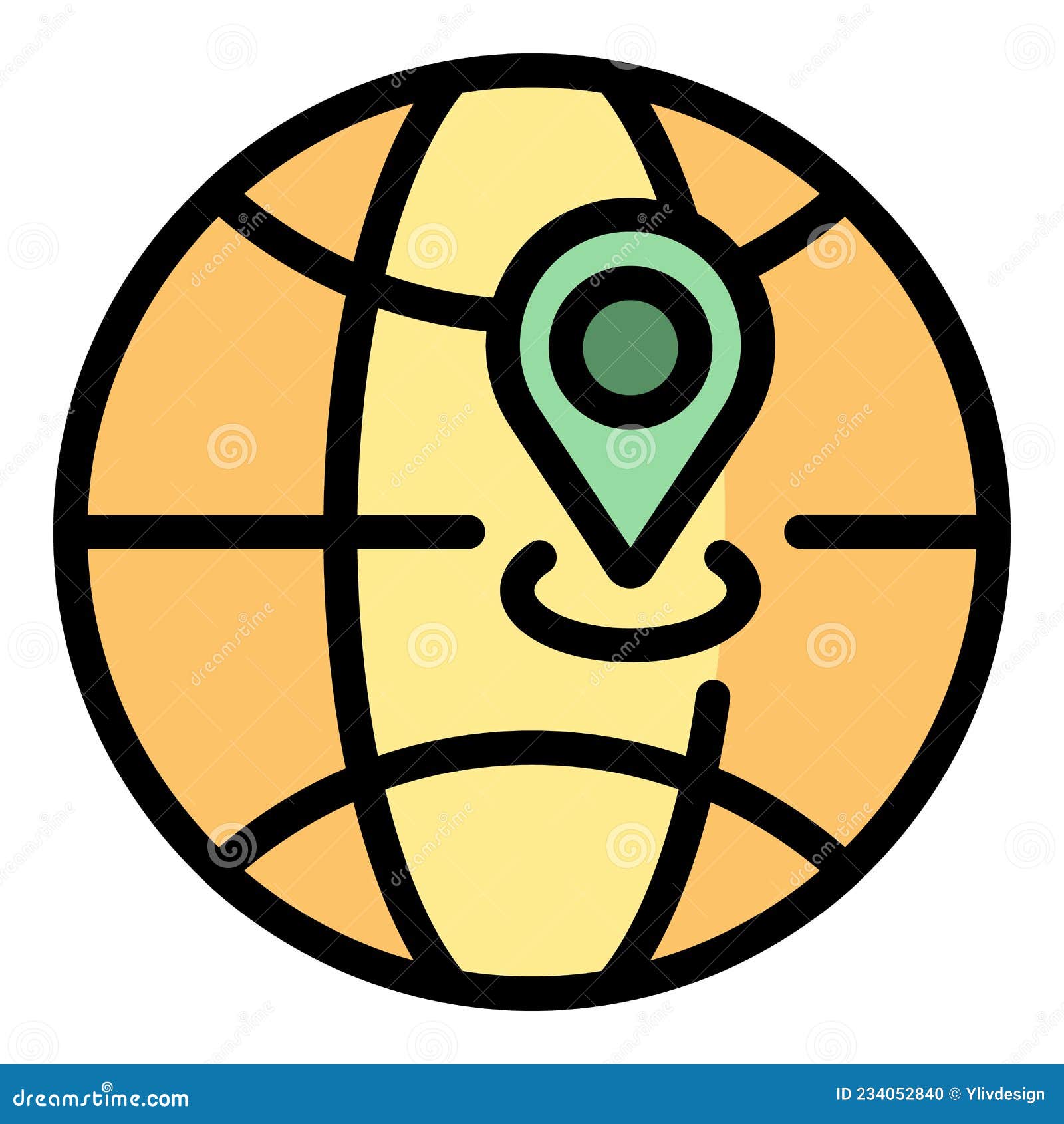 International Adaptation Icon Color Outline Vector Stock Vector ...