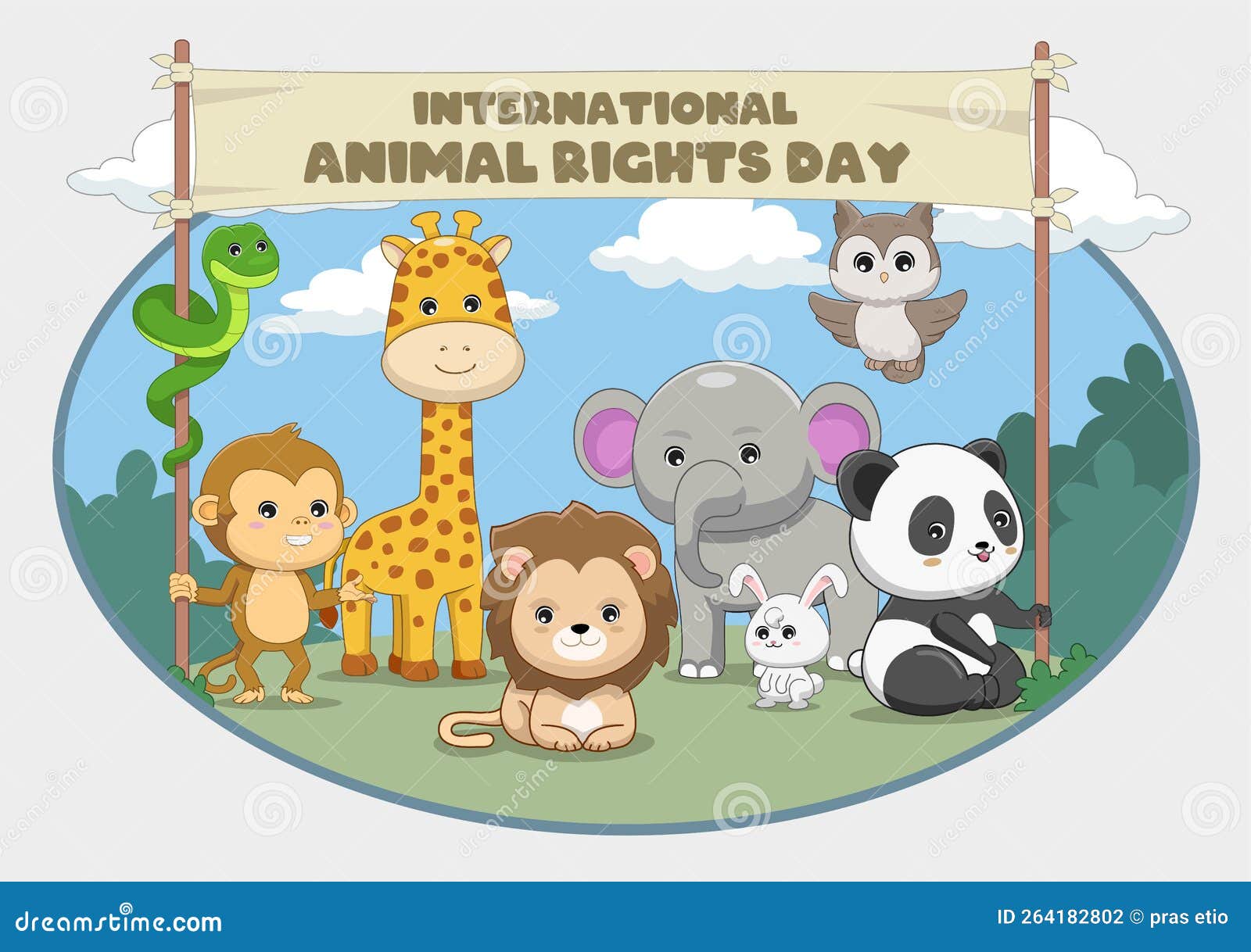 International Animal Rights Day Stock Photo - Illustration of earth ...