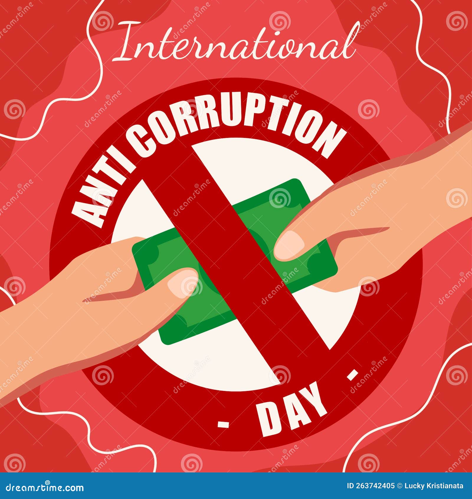 International Anti Corruption Day Illustration Stock Illustration ...