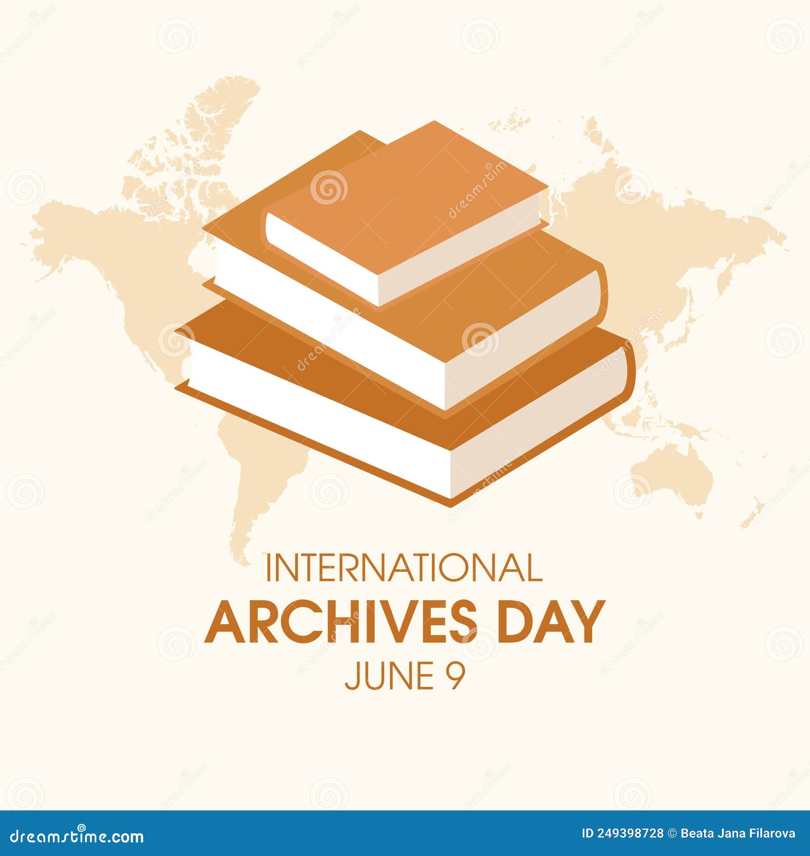 International Archives Day Vector Stock Vector - Illustration of ...