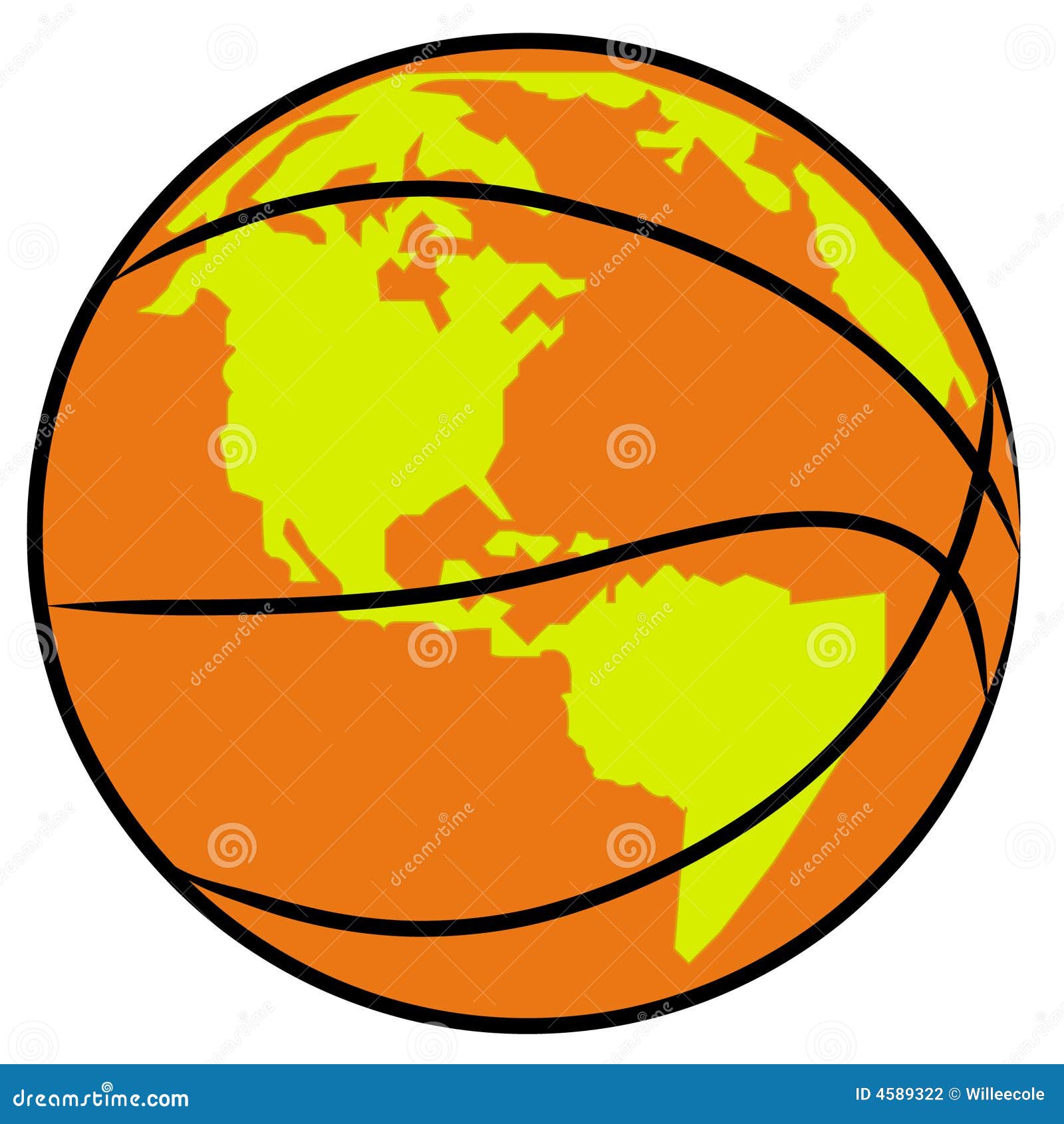 International basketball stock vector. Illustration of basketball - 4589322