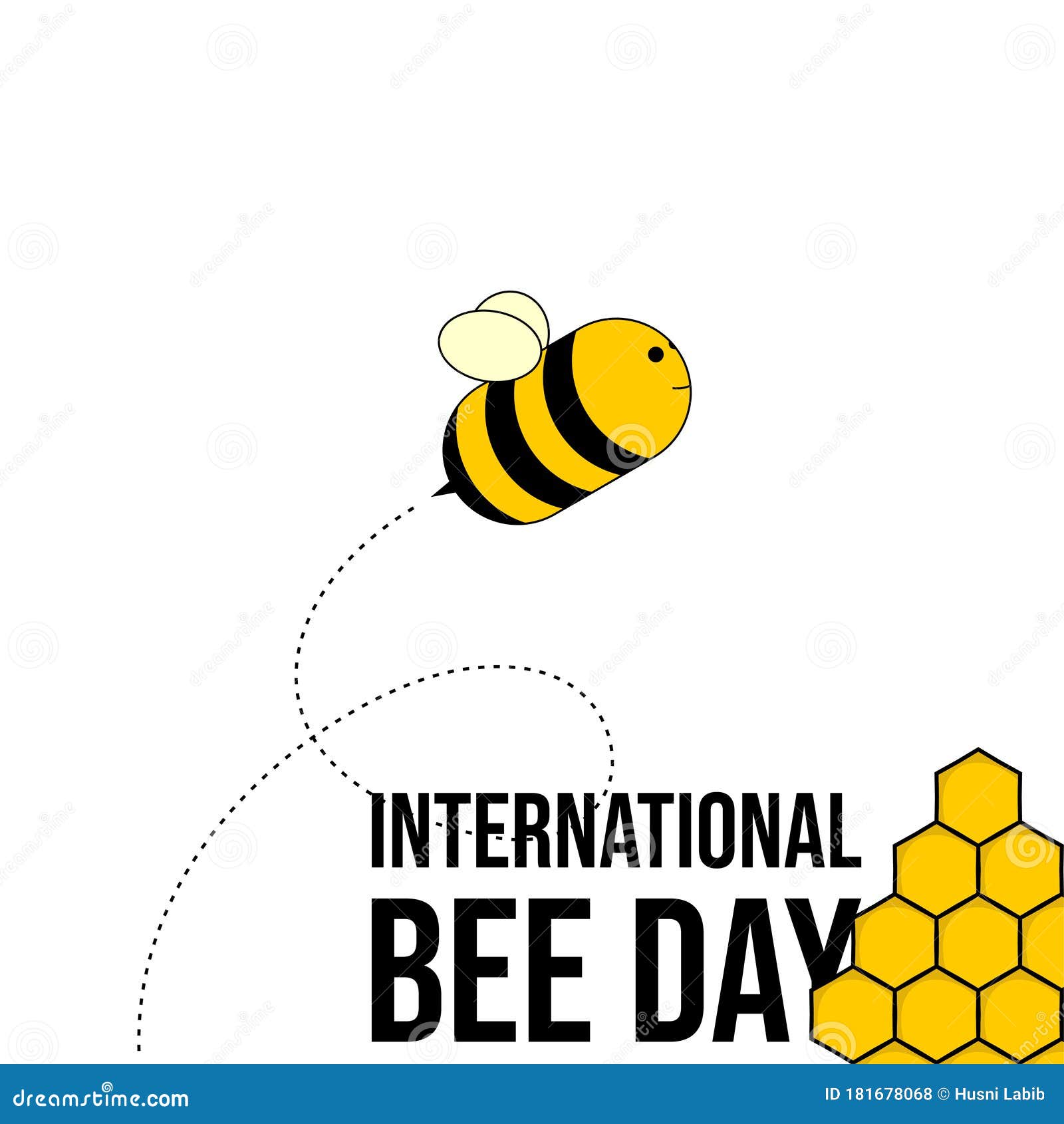 International Bee Day stock vector. Illustration of harvest - 181678068