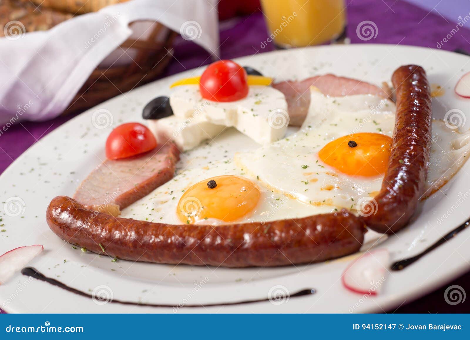 International Breakfast, Eggs Stock Image - Image of bean, bread: 94152147