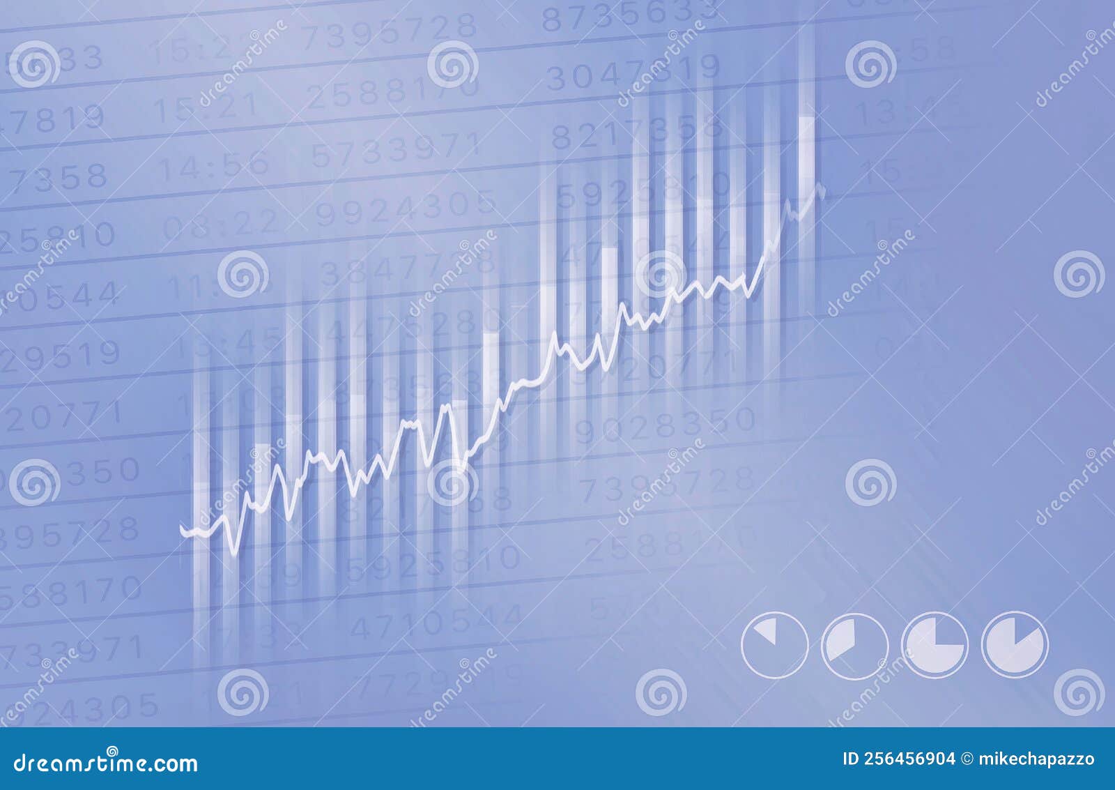 International Business Numbers Stock Illustration - Illustration of ...