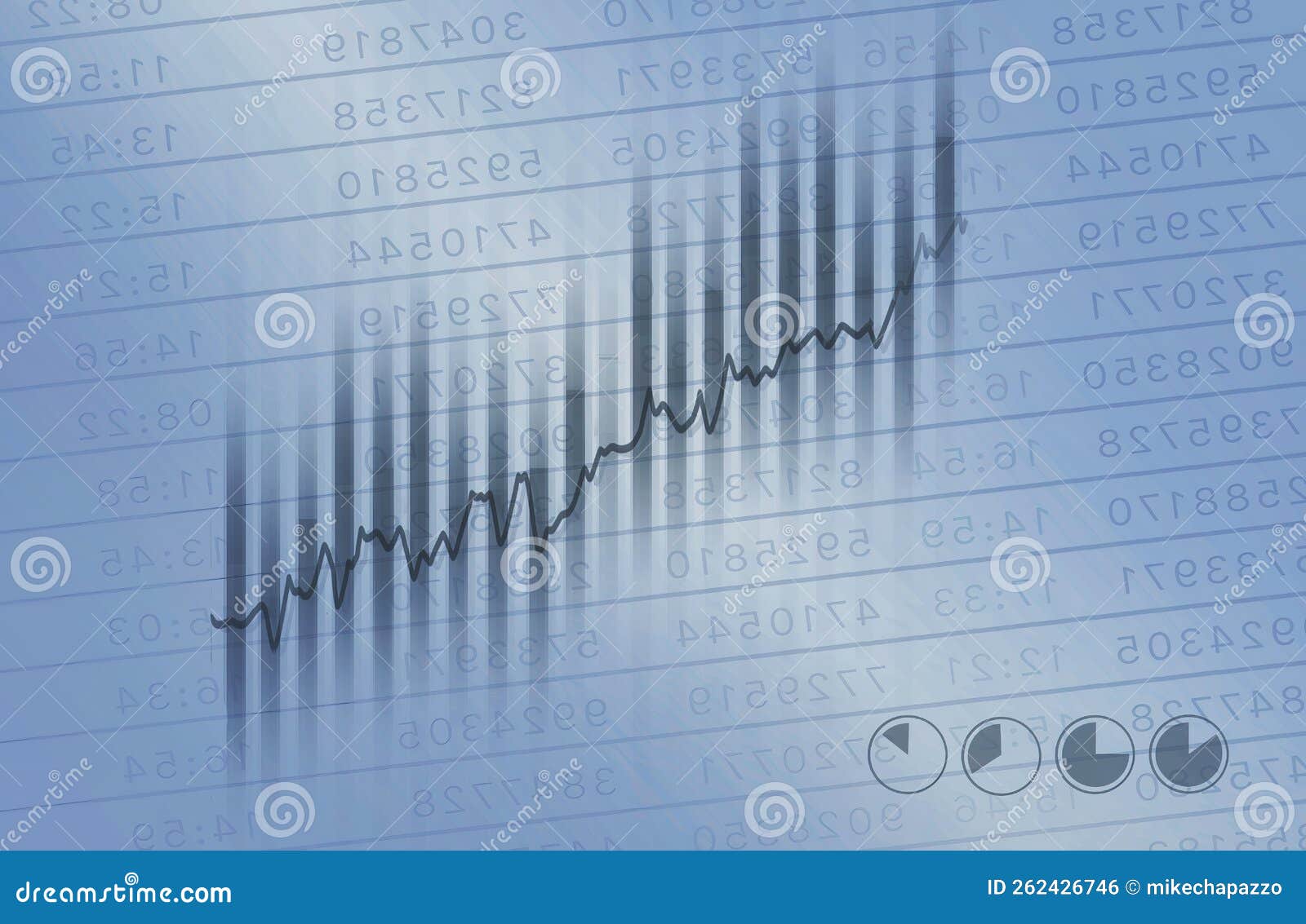 International Business Numbers Presented by Chart Stock Photo - Image ...