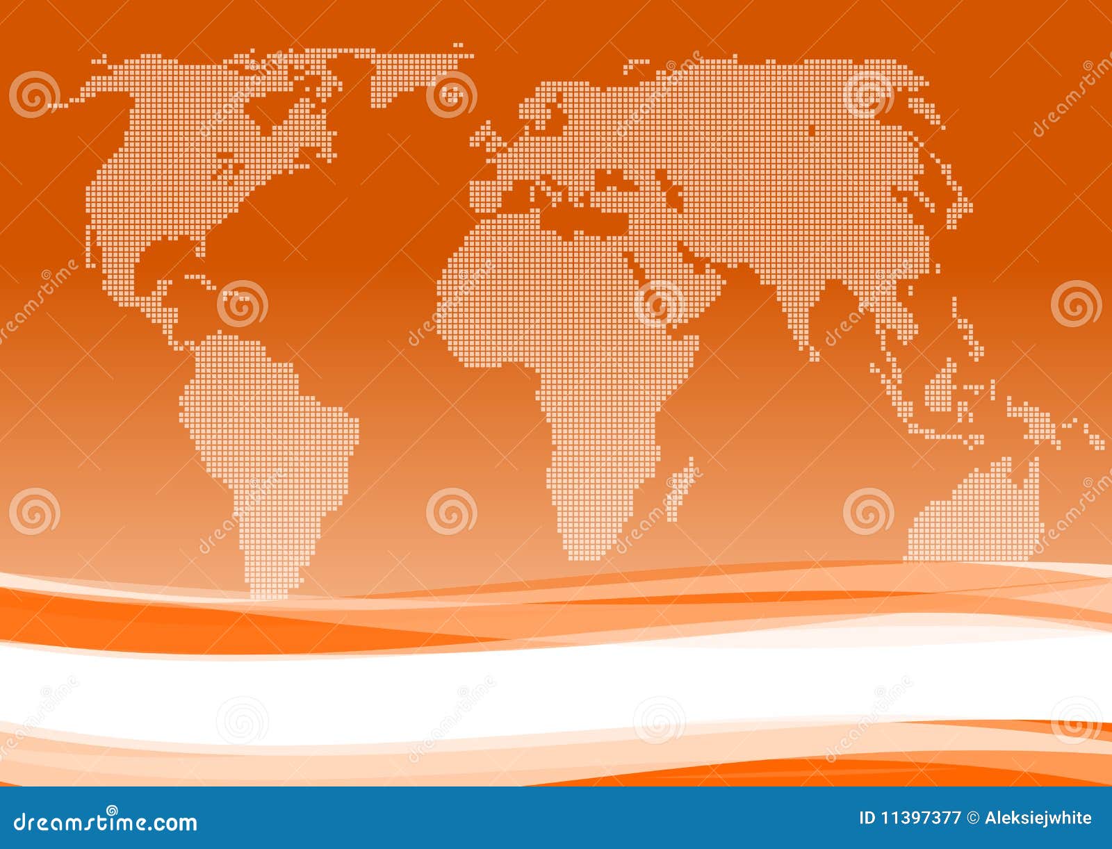 International Business Orange Background Stock Vector - Illustration of ...