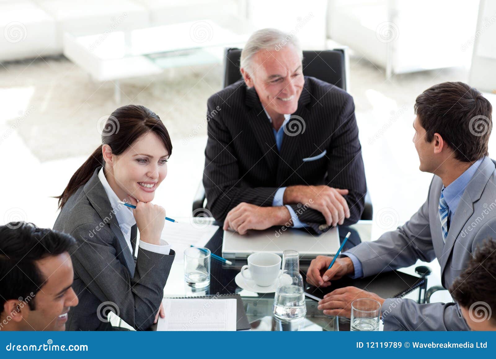 International Business People Discussing Stock Image - Image of ...