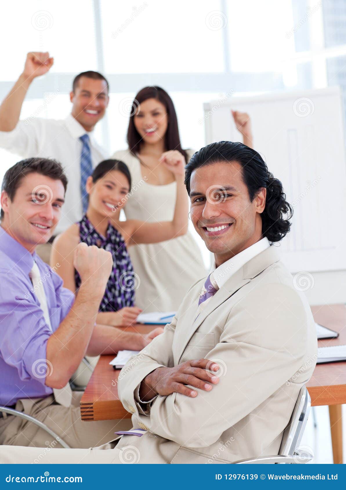 International Business Team Celebrating a Success Stock Image - Image ...