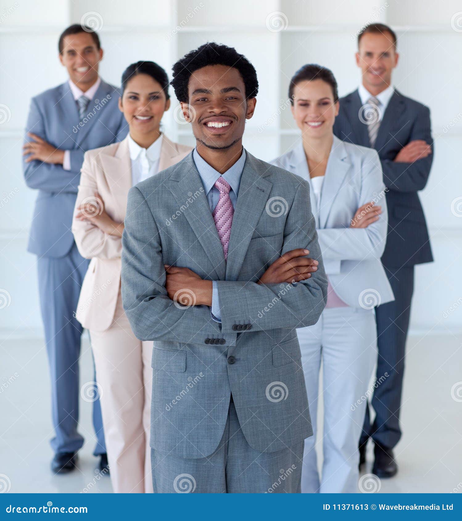 International Business Team in Office Stock Image - Image of ...