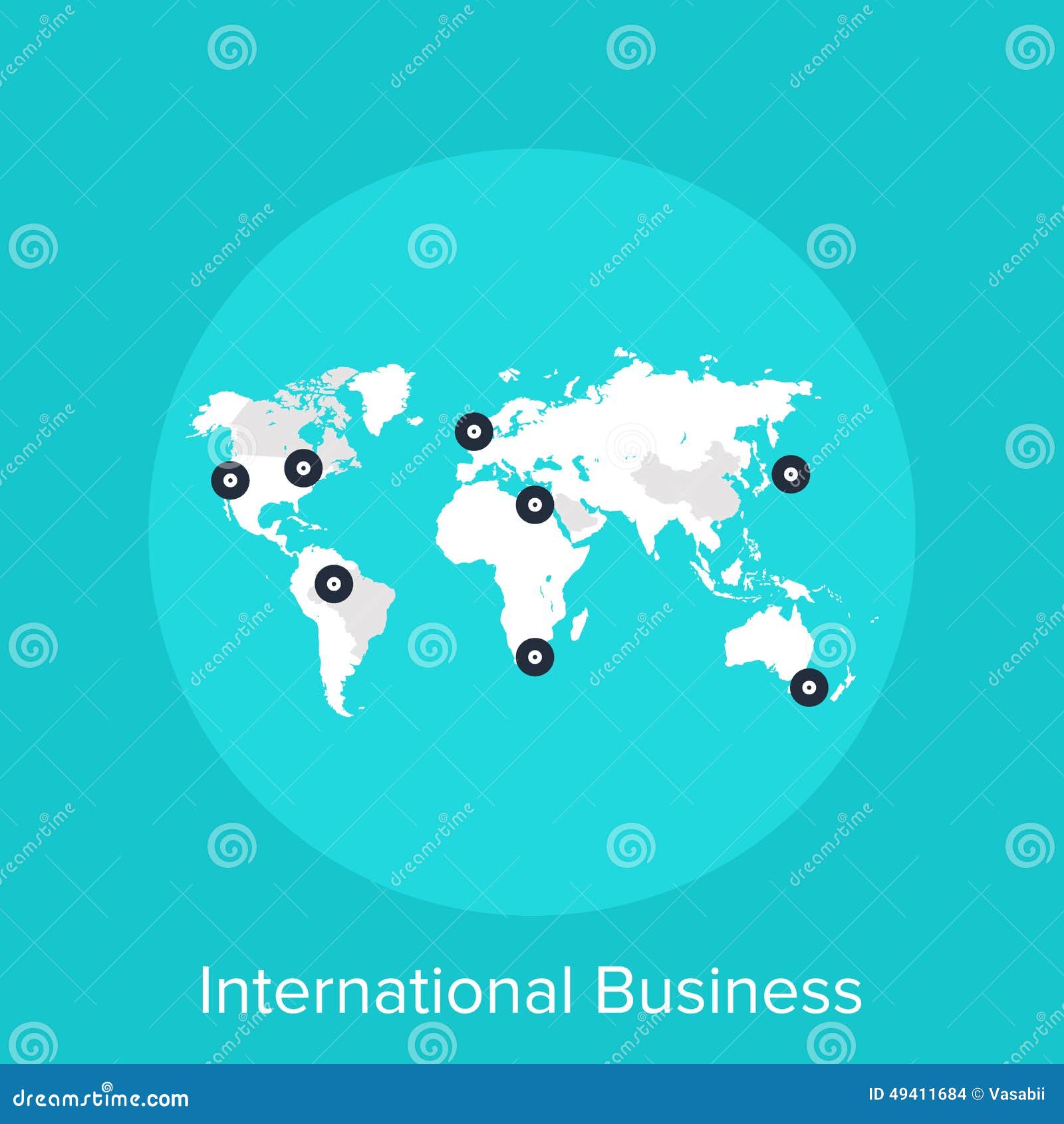 International Business stock vector. Illustration of international ...