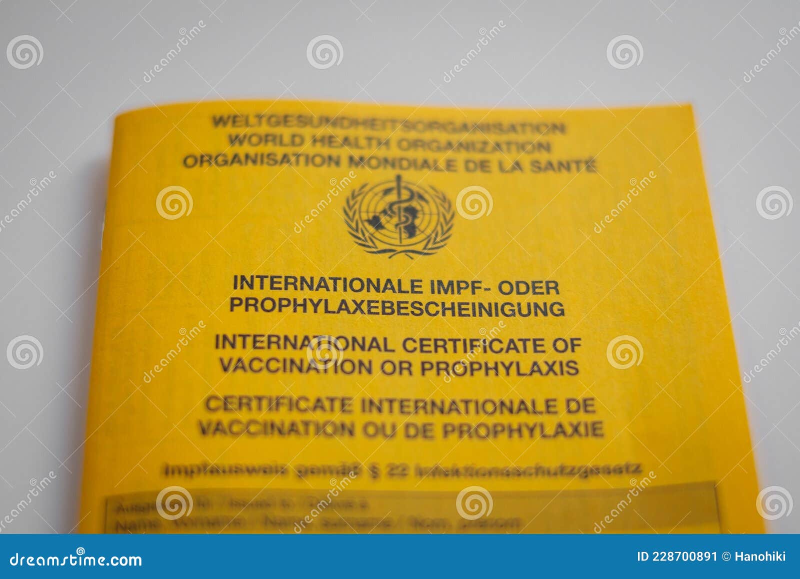 International Certificate of Vaccination - Corona Vaccination Pass ...