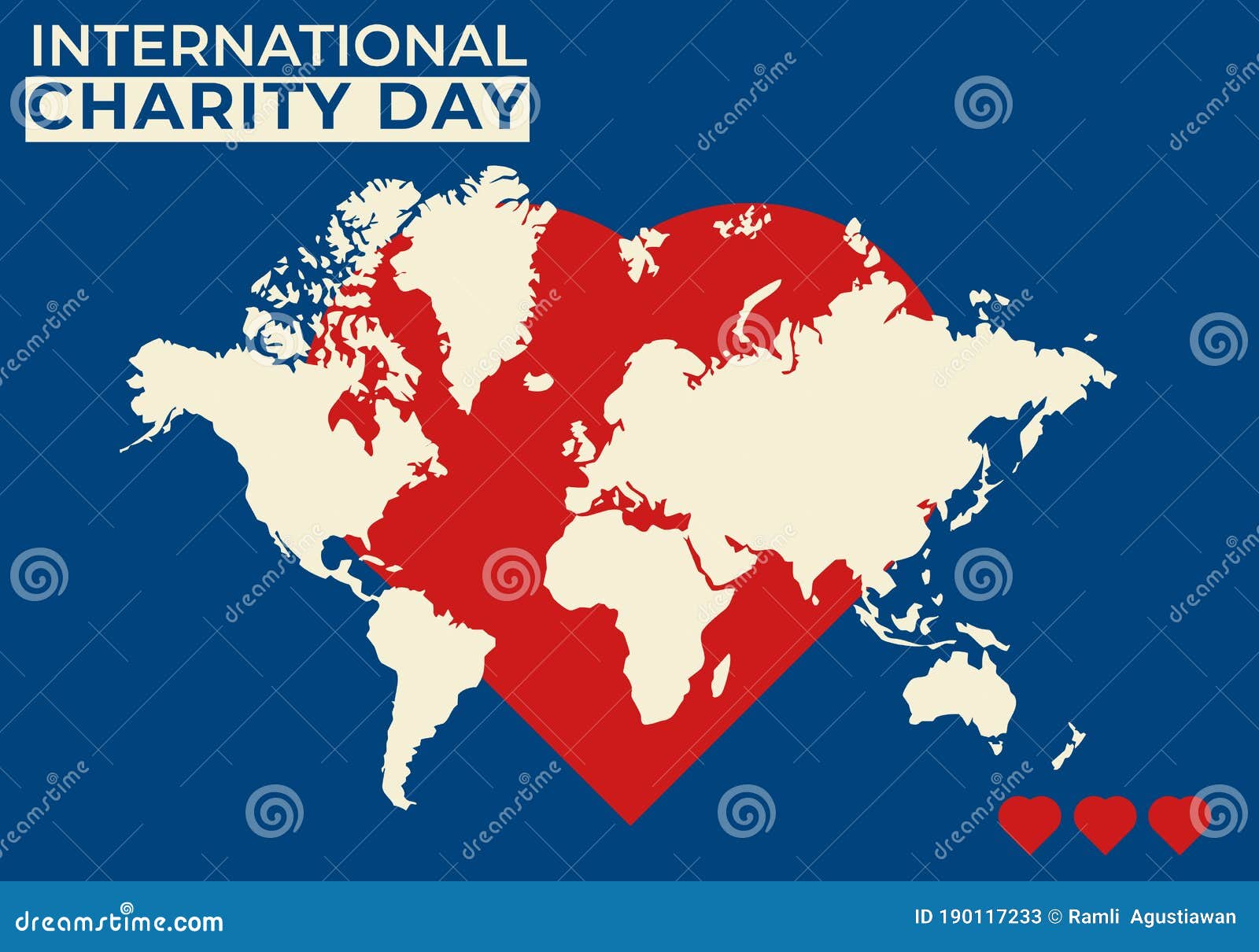 International Charity Day Calligraphy Hand Lettering Isolated On White ...