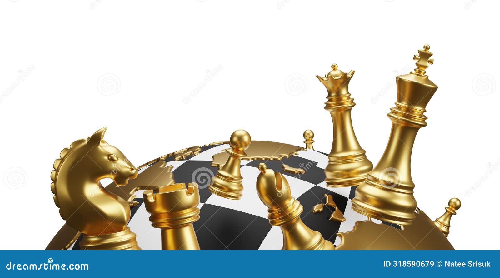 International Chess Day Vector Illustration On Chessboard Background ...