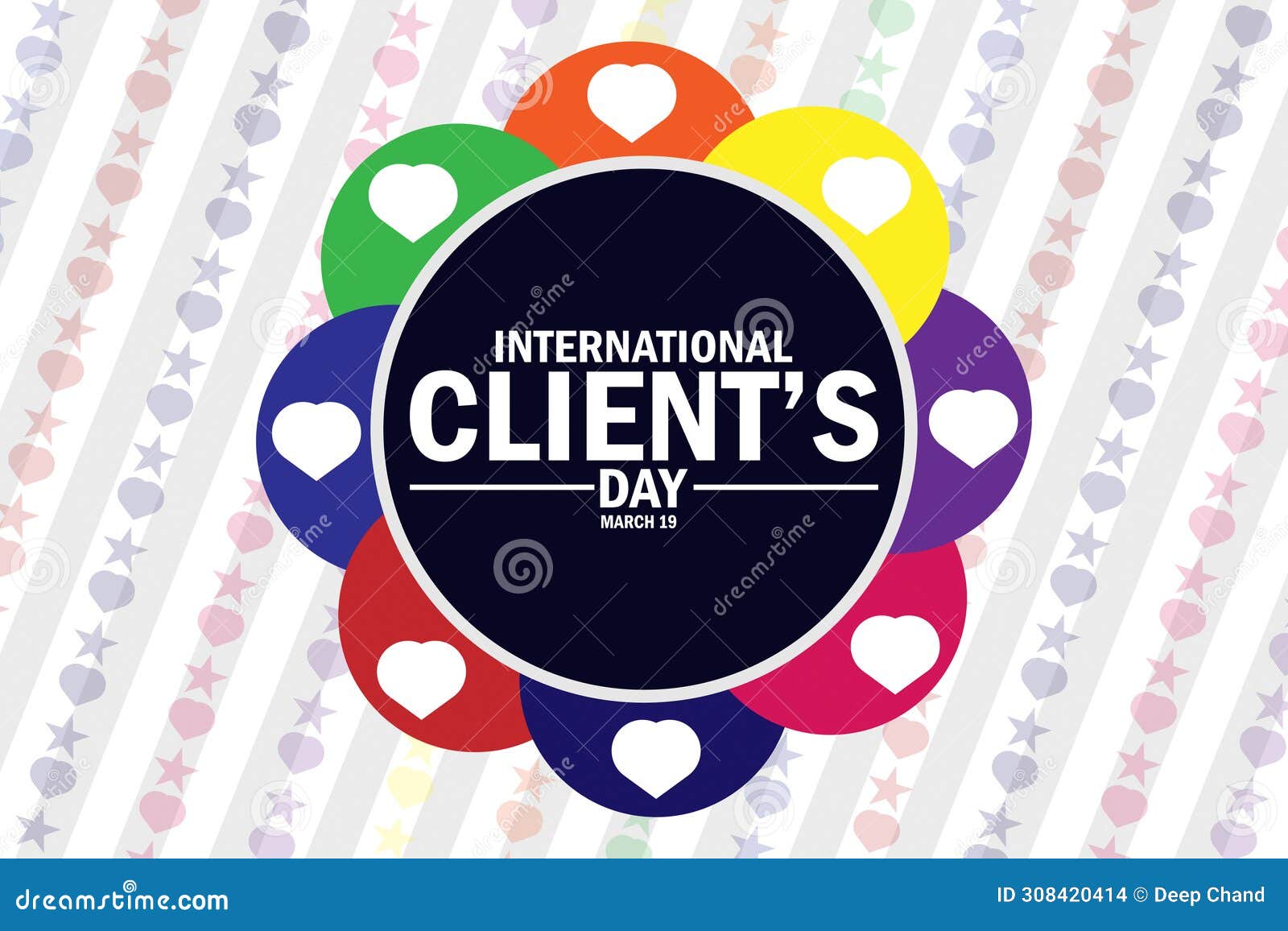 International Client S Day, Background Stock Illustration ...