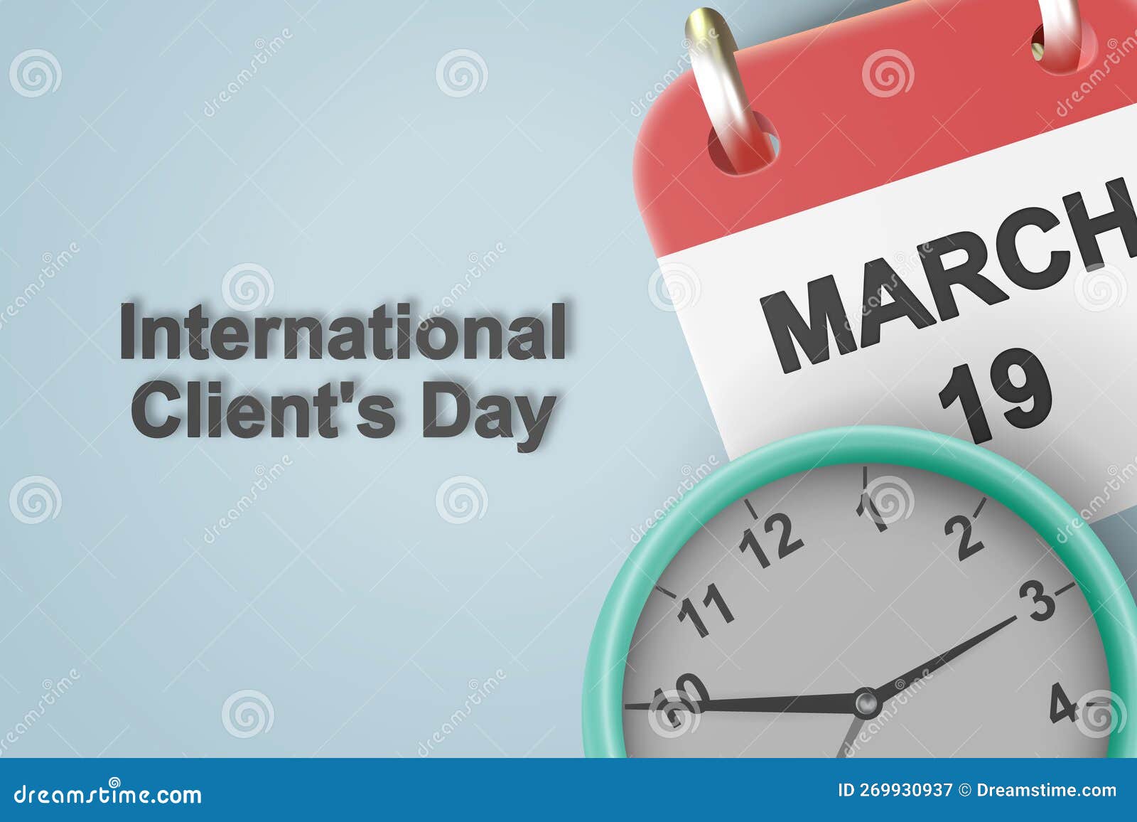 International Clients Day Background Stock Vector - Illustration of ...