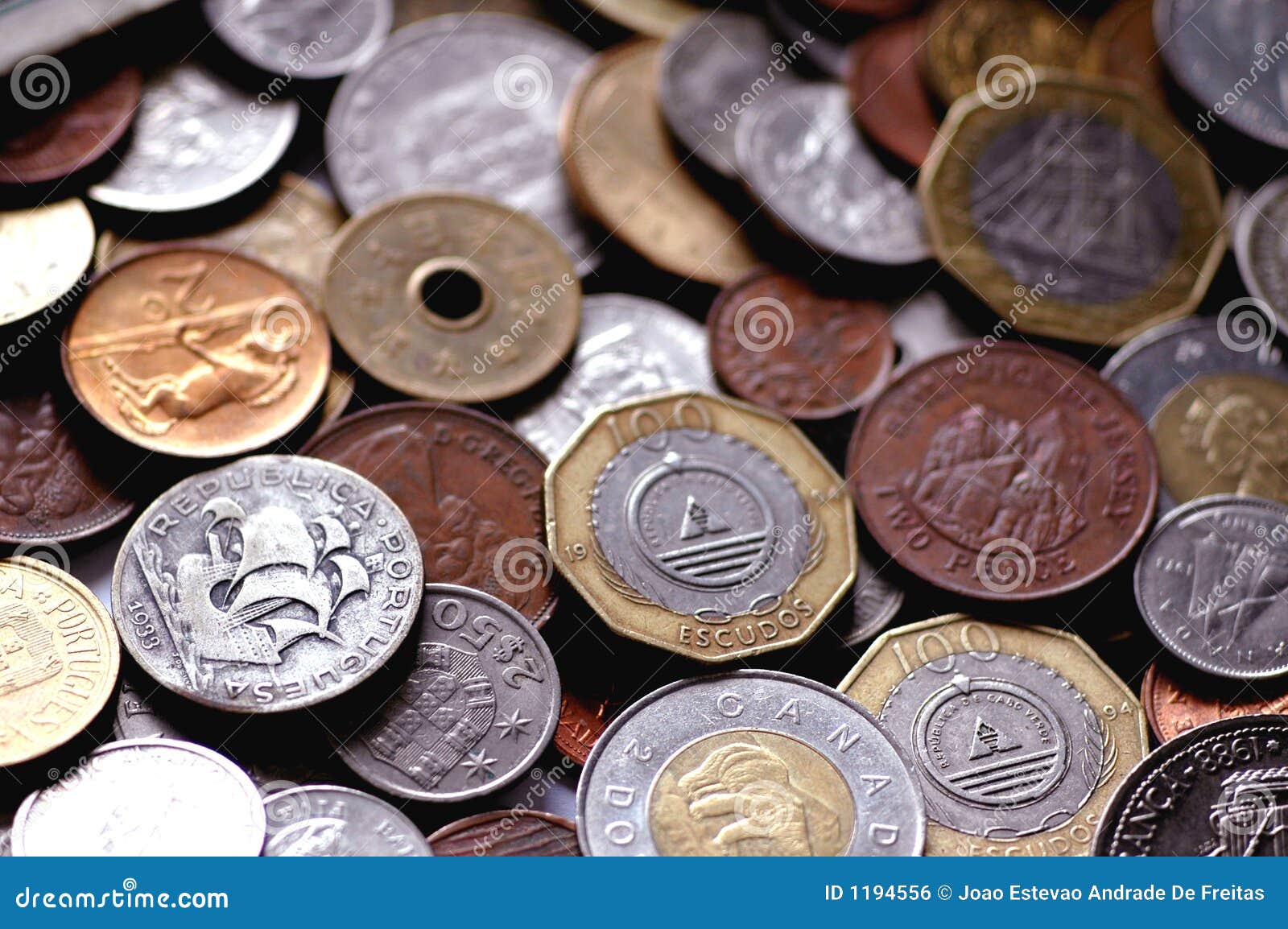 International coins stock photo. Image of finance, detail - 1194556