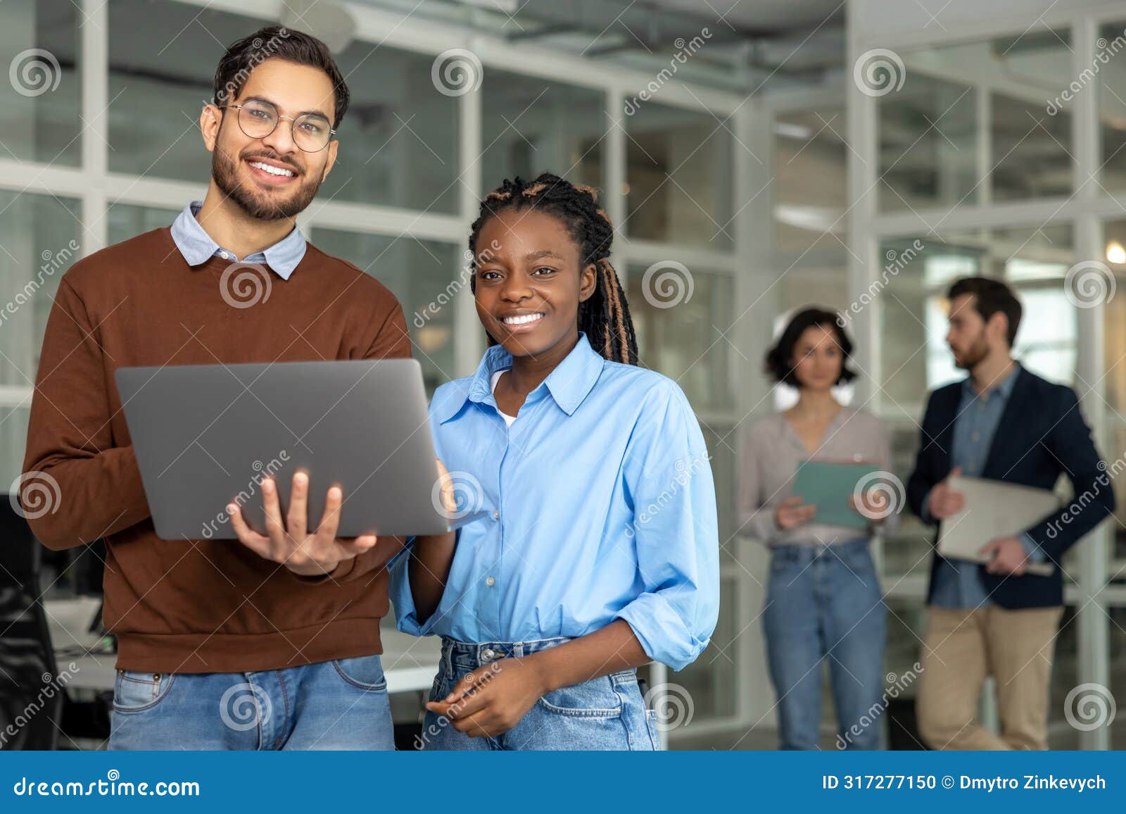 International Colleagues of Modern Work Co-working Space Working on ...