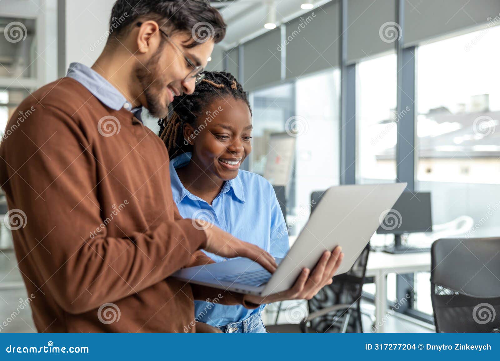 International Colleagues of Modern Work Co-working Space Working on ...