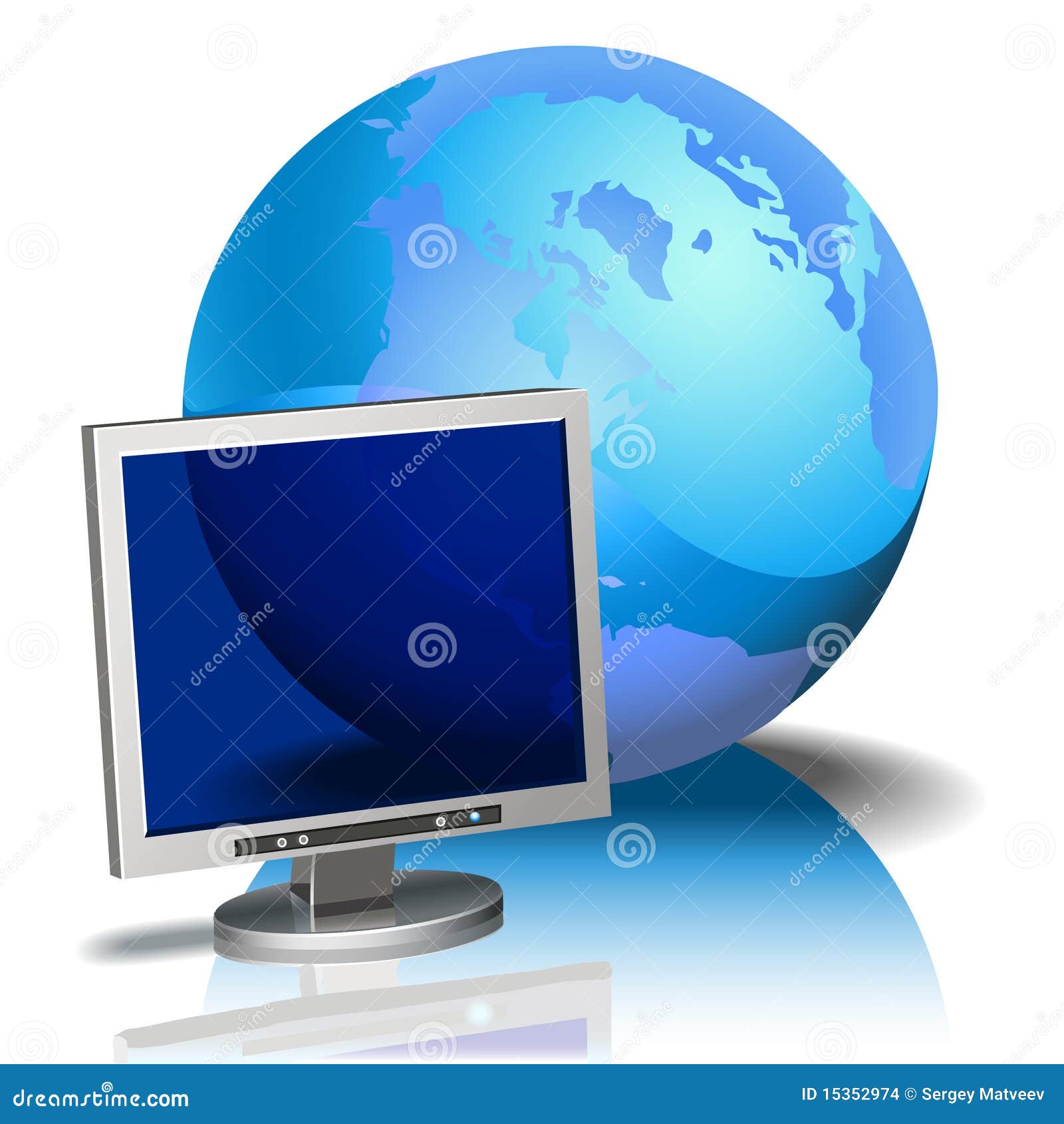 International computer stock vector. Illustration of network - 15352974