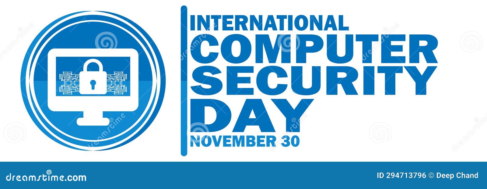 International Computer Security Day Stock Vector - Illustration of ...