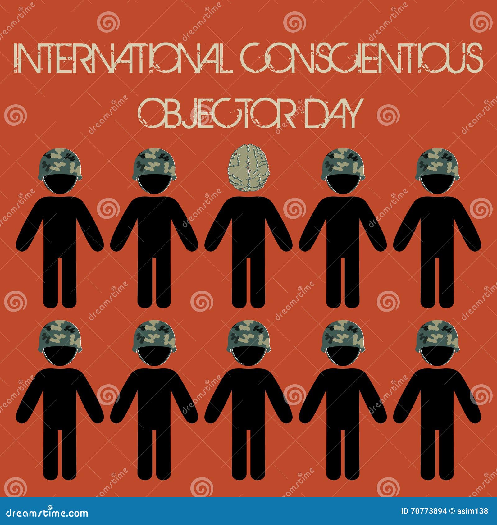 International Conscientious Objector Day Vector Stock Vector ...